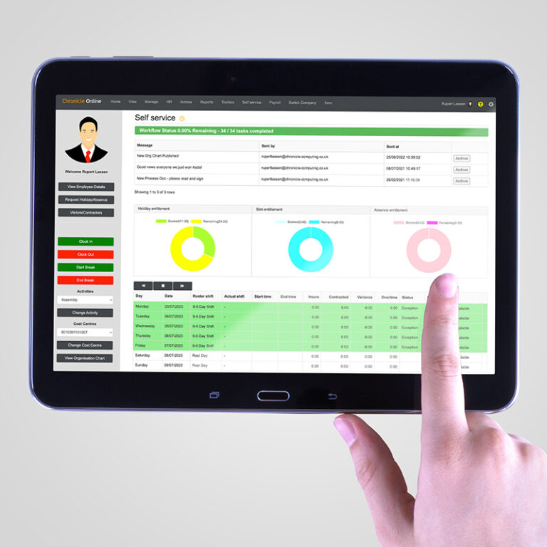 Employee Time and Attendance Management System Software